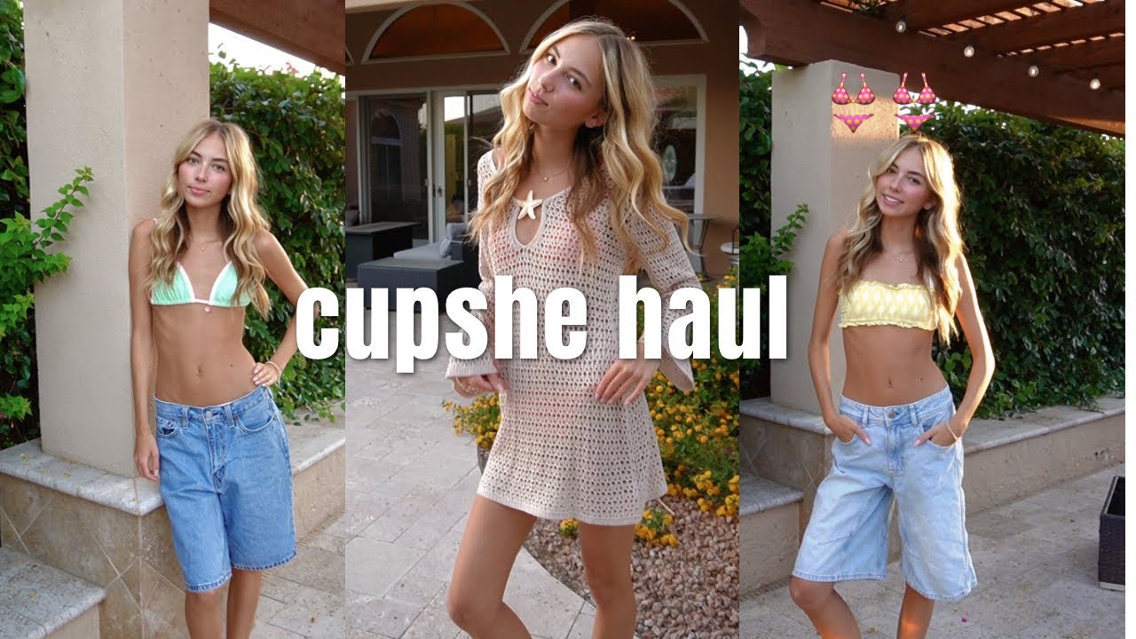 cupshe bikini try on haul