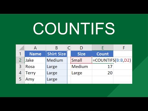 COUNTIFS function in #excel