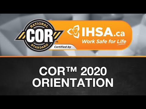 IHSA.ca - COR™ 2020 Orientation