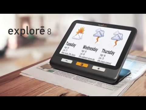 Humanware - explorē 8 handheld electronic magnifier - Low Vision - Low ...