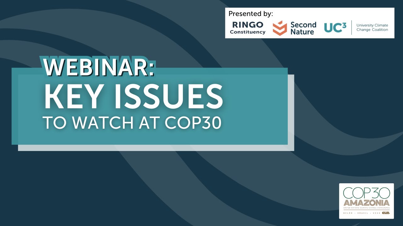 WEBINAR: Key Issues to Watch at COP30