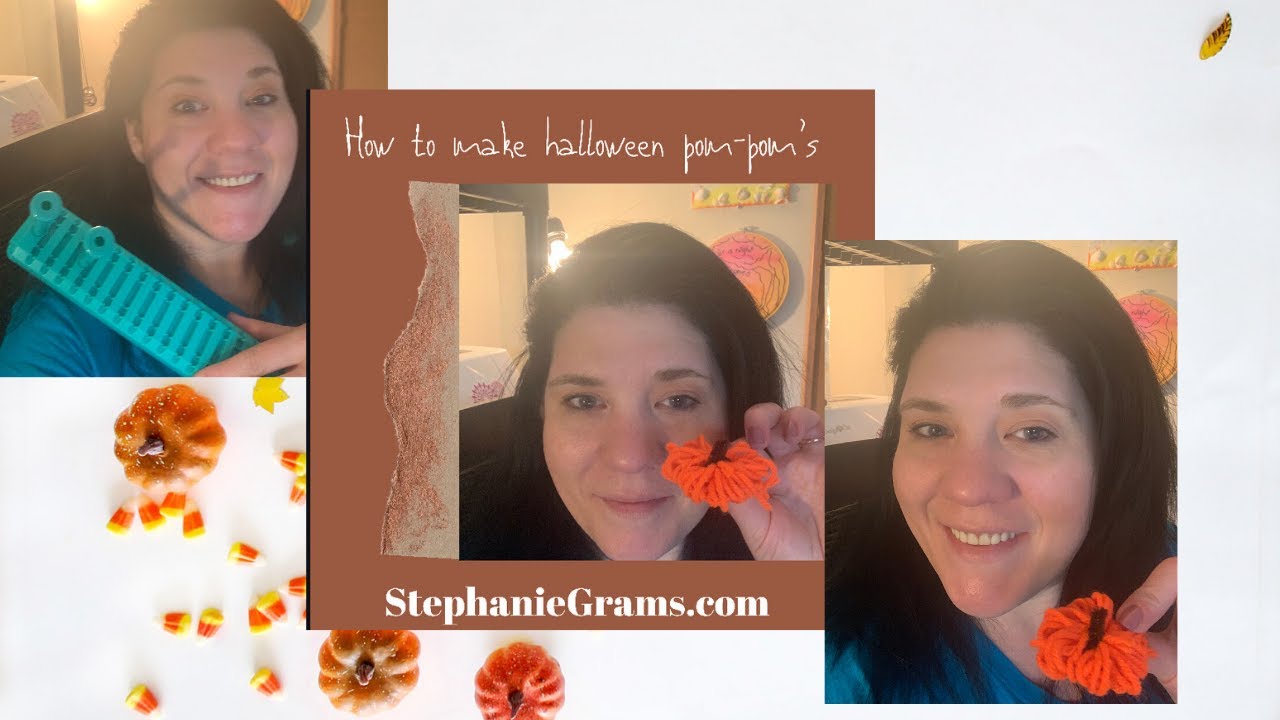 Etsy Shop | Halloween Yarn Pom-Pom Tutorial 2020 | Etsy Shop Halloween Ideas 2020
