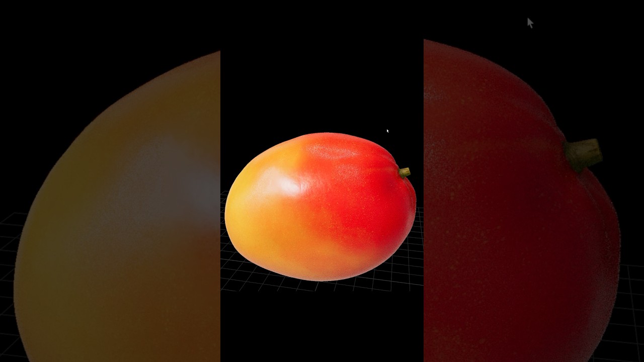 Your summer sweet. Making realistic textures for a mango 3d model #maya3d #3dmodeling