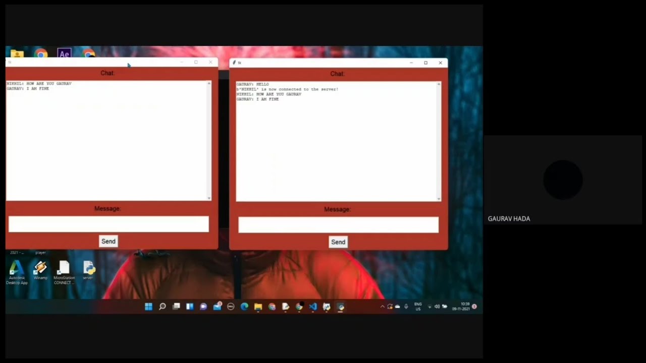 GUI CHAT APPLICATION FOR GROUP CHAT USING PYTHON PROGRAMMING