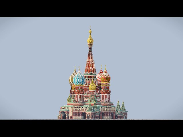 St. Basil's Cathedral, Moscow Minecraft Map