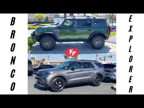 Ford Explorer vs Ford Bronco: Which Vehicle Is Best For Your Adventures?