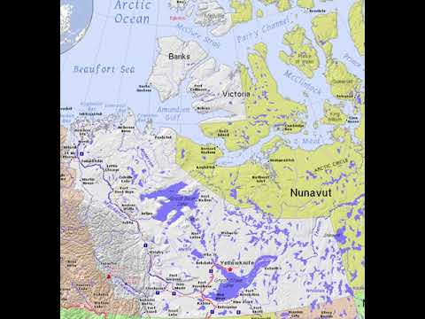 map of Northwest Territory [ Canada ]