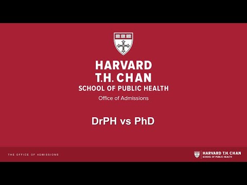 DrPH vs PhD