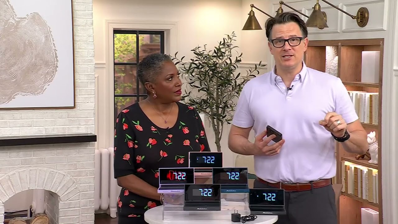 Techmate 3-in-1 Portable Bluetooth Speaker, Power Bank & Clock on QVC