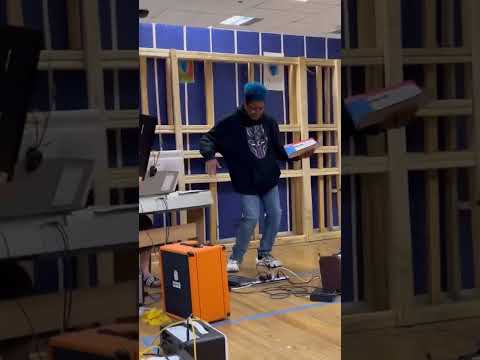 Xavier Rehearsing for Godspell