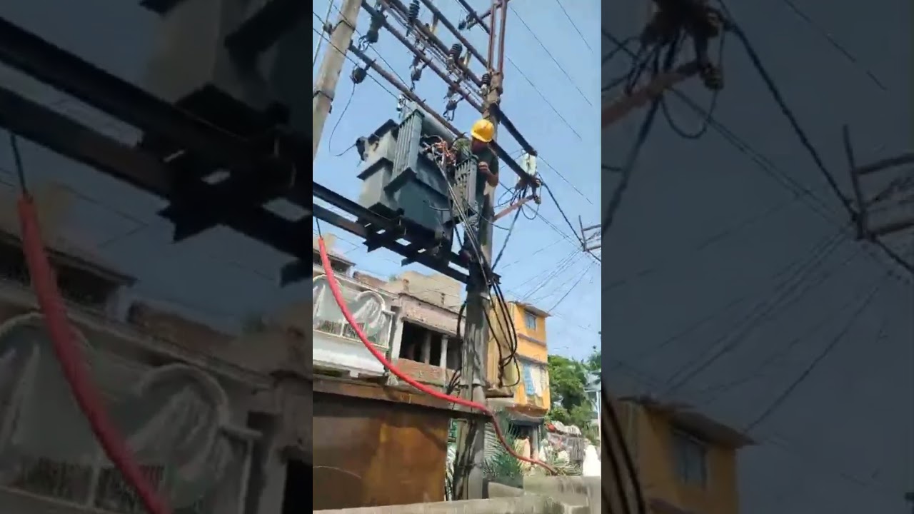 Sub station dtr power problem solution#electricalwork #