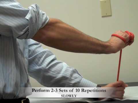 Dr. Allan Mishra's Tennis Elbow Strengthening Exercises from DareToBeVital.com