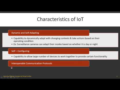 Definition, Characteristics of IoT, What is an IOT Device, Technical Building Blocks