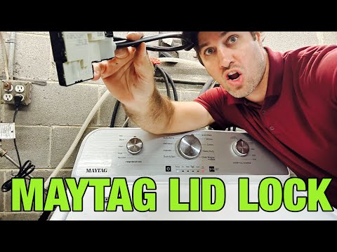 Maytag washer won’t lock and spin | F5E3 code | Quick code test and lid lock swap W11670519