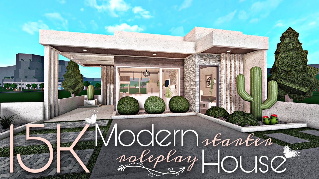 BLOXBURG: 15K MODERN STARTER ROLEPLAY HOUSE | NO-GAMEPASS
