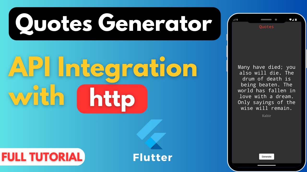 Simple Quotes Generator App |  Flutter Speed Code | 2024