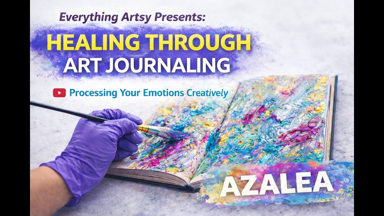 Emotional Release Process | Healing Through Art Journaling 🌸 ( Azalea  )
