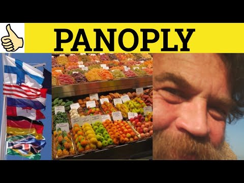 🔵 Panoply Defined - Panoply Meaning - Panoply Examples - Panoply Definition - GRE 3500 Vocabulary