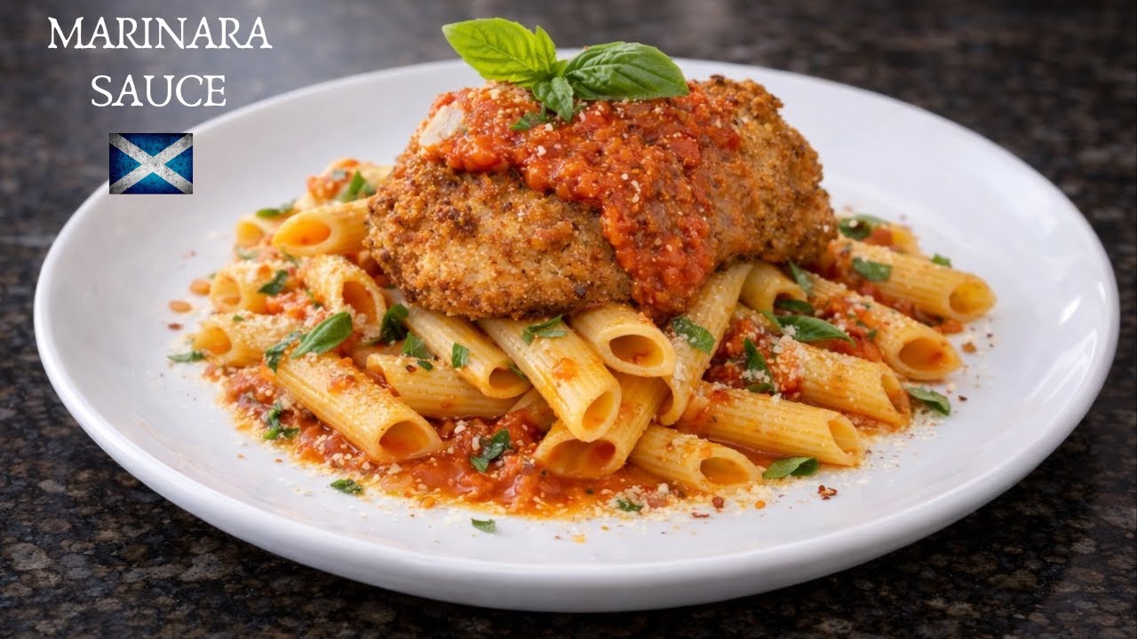Marinara sauce & Penne pasta :) easy recipe