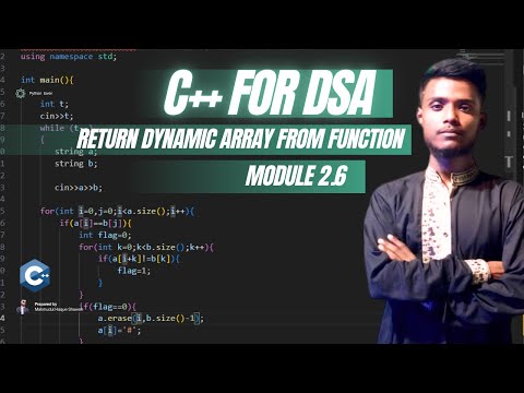 Module 2.6 |How to Return Dynamic Array from Function in C++ | Bangla | Mahmudul Haque Shawon