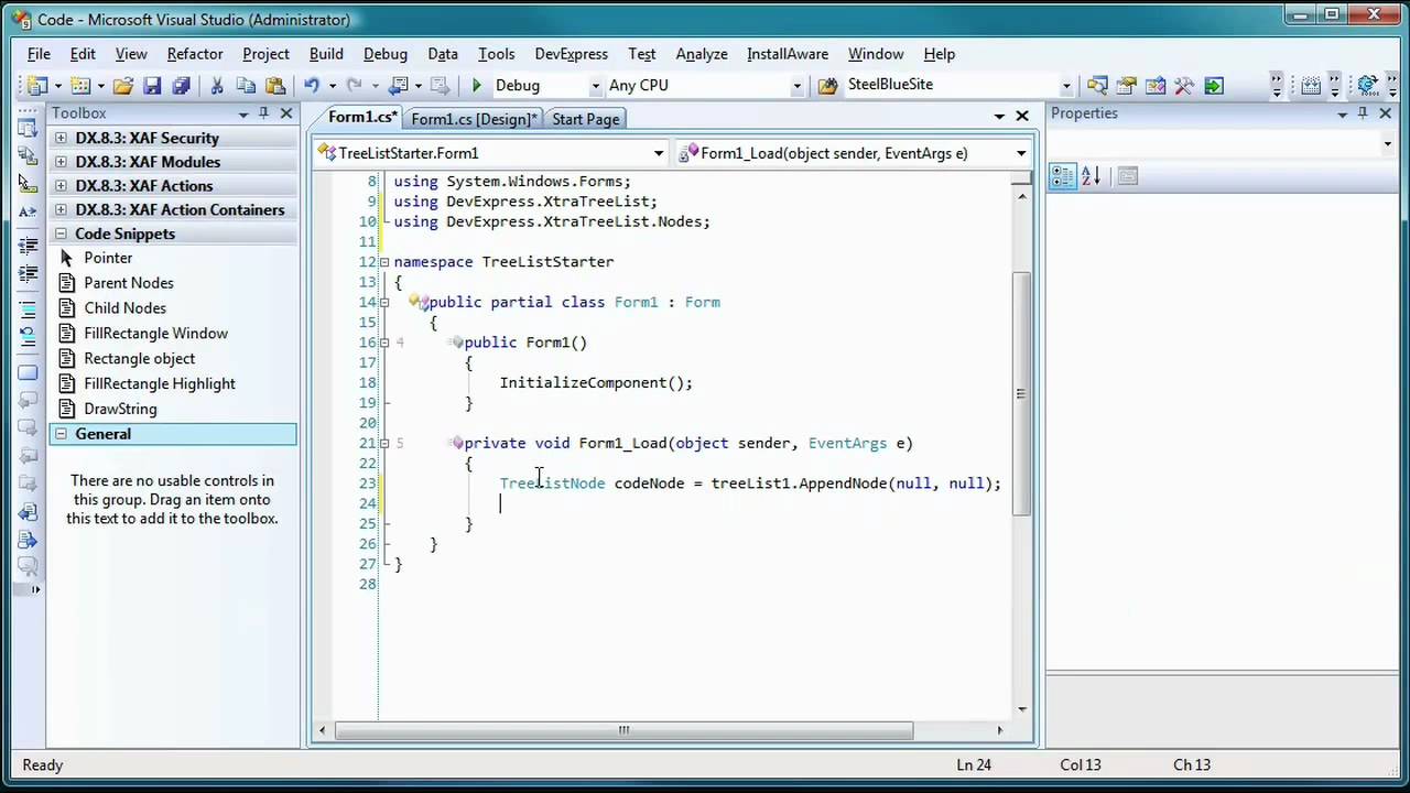 WinForms TreeList - How to Create a Conventional TreeList