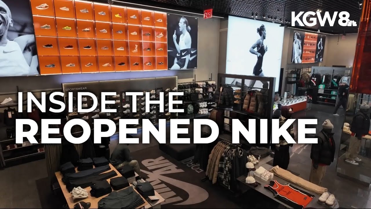 Nike flagship store reopens in downtown Portland