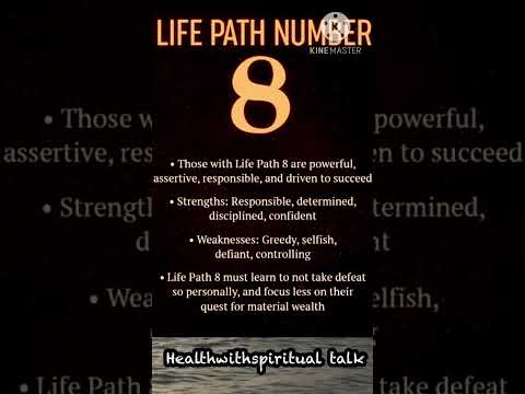 LIFE PATH NUMBER 8 | Numerology number 8 traits | How to calculate life path number