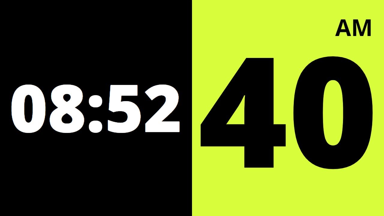 FullScreen Responsive Digital Clock Design Using Html CSS & Vanilla Javascript