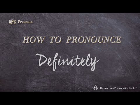 How to Pronounce Definitely (Real Life Examples!)