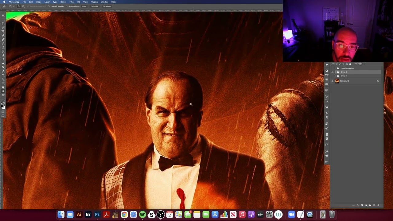 DIGITAL ARTIST REACT #4 - BATMAN MOVIE POSTER. #photoshop #adobephotoshop