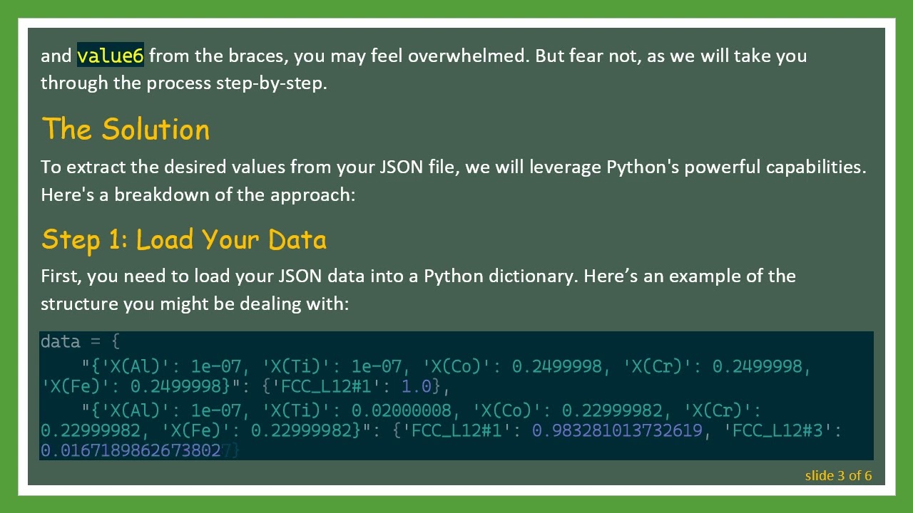Extracting Data from JSON Files with Python