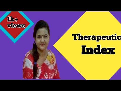 Therapeutic Index | Therapeutic Window | Basics || Bangla Tutorial