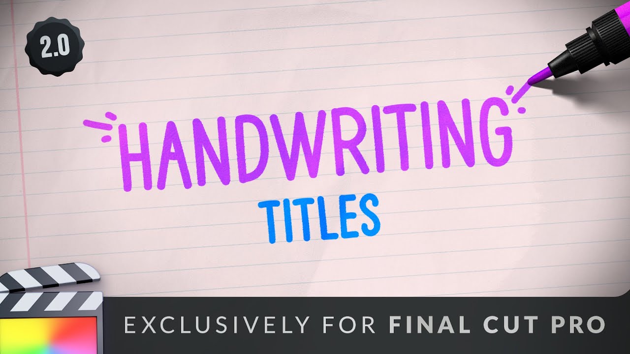 Handwriting Titles for Final Cut Pro - Trailer | FCP Titles