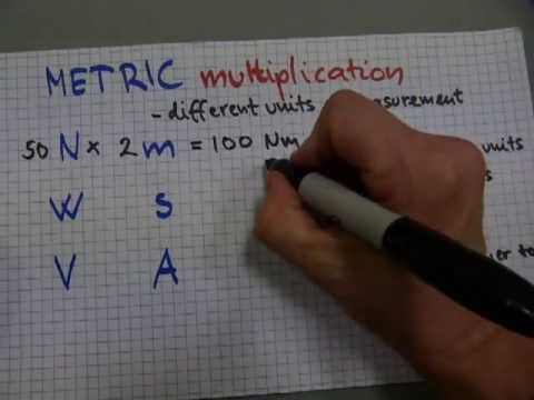METRIC multiplication (different units of measurement)