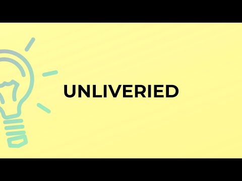What is the meaning of the word UNLIVERIED?