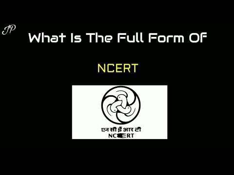 What Is The Full Form Of NCERT?