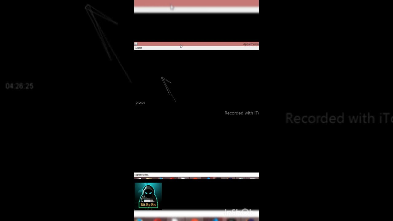 Analog clock by  using Java Applets || Bit By Bit || #shorts #ytshorts