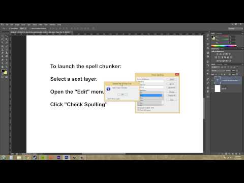 Photoshop CS6 Tutorial - 186 - Spell Check