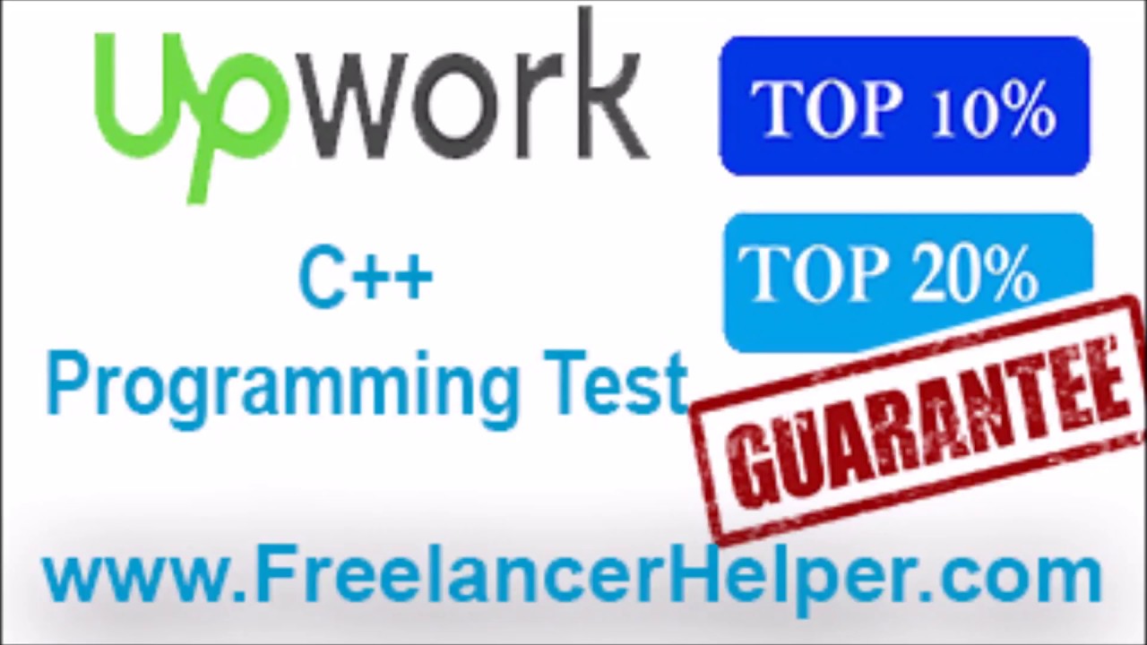 Pass Upwork C++ Programming Test answers-TOP 10%