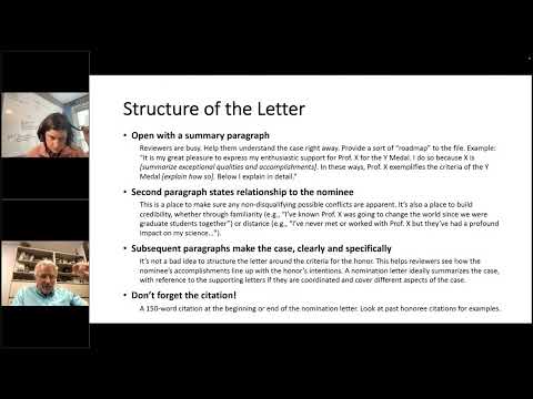 Demystifying the Honors Nomination Process: How to Write an Effective Nomination Letter