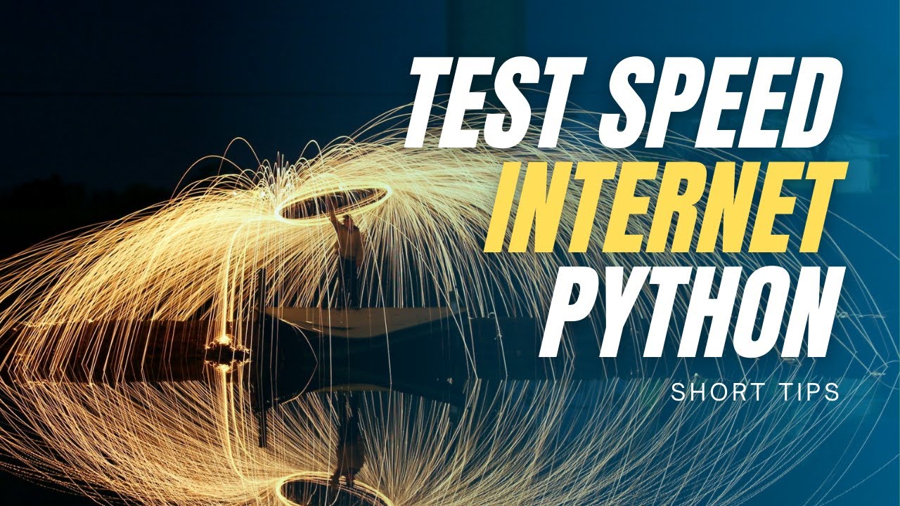 Internet Speed Test using Python - Python Tutorials 2021 #python