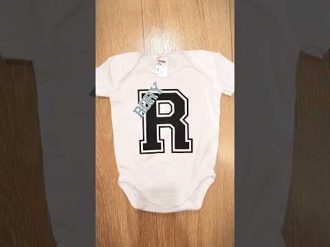 Custom Baby Onesie #cricut #cricutaustralia #custom #baby #varsity