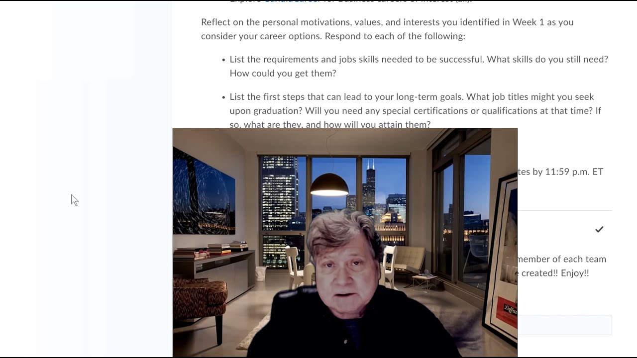PACE 111: Week 5 Assignment Overview