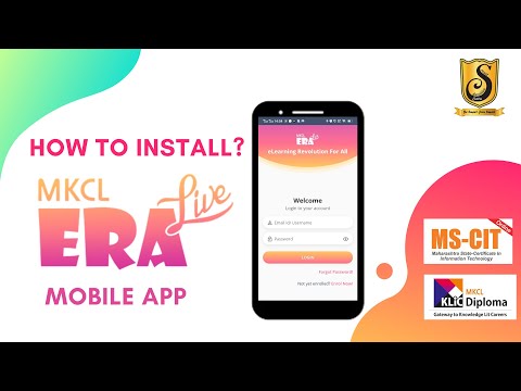 How to install ERA Live App in Mobile for MS-CIT & KLiC Course