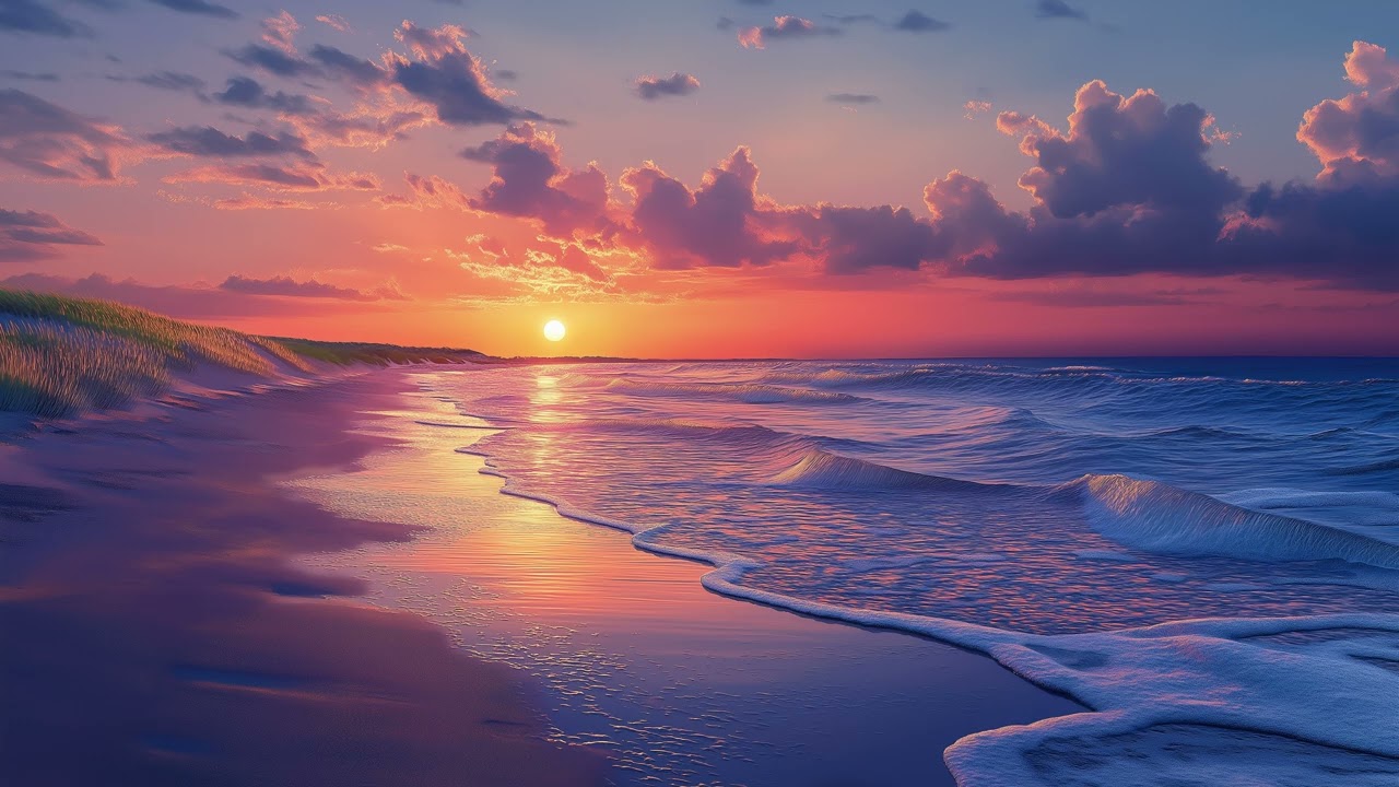 Experience The Most BREATHTAKING Beach Sunset Ever | 4K Frame TV Art