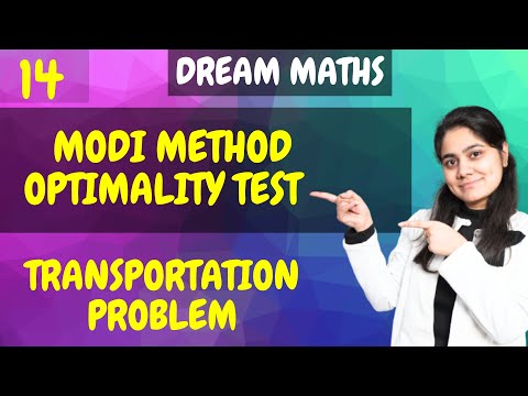 Introduction to MODI Method|Transportation Problem|Linear Programming|Dream Maths