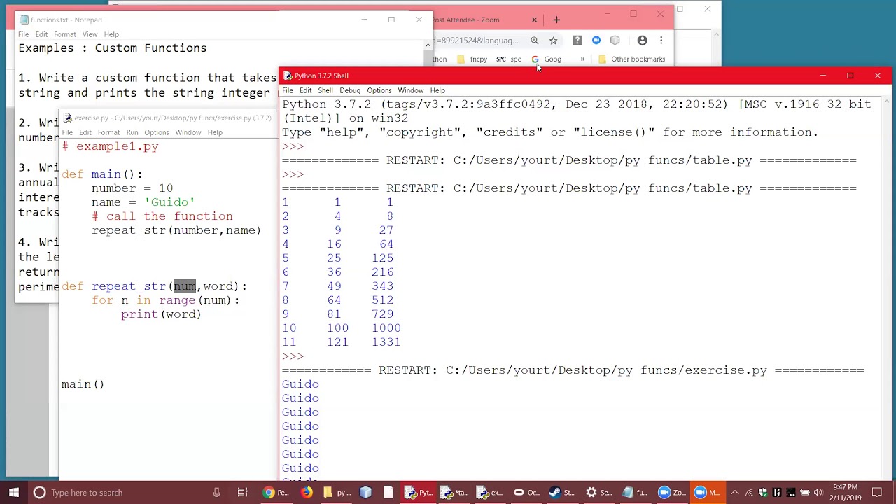 Python Custom Functions