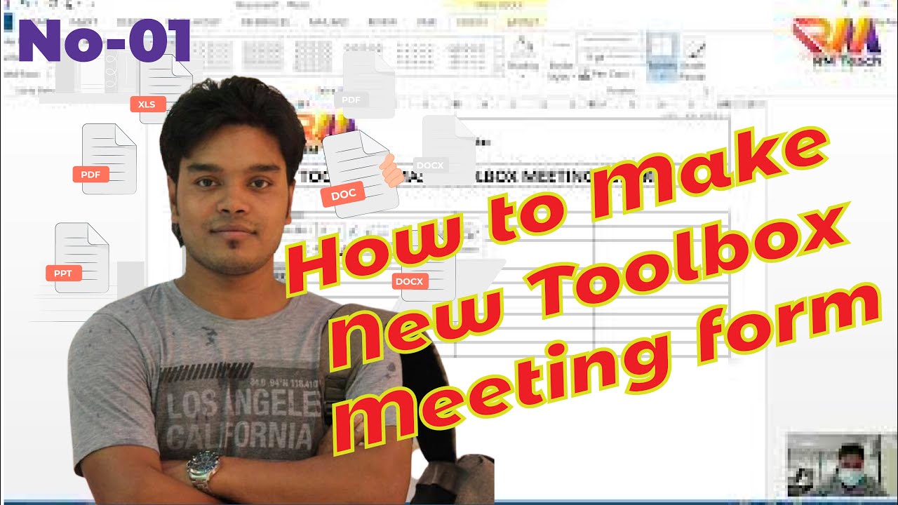 Toolbox Meeting Form | New Creation | Easy | RMTeach