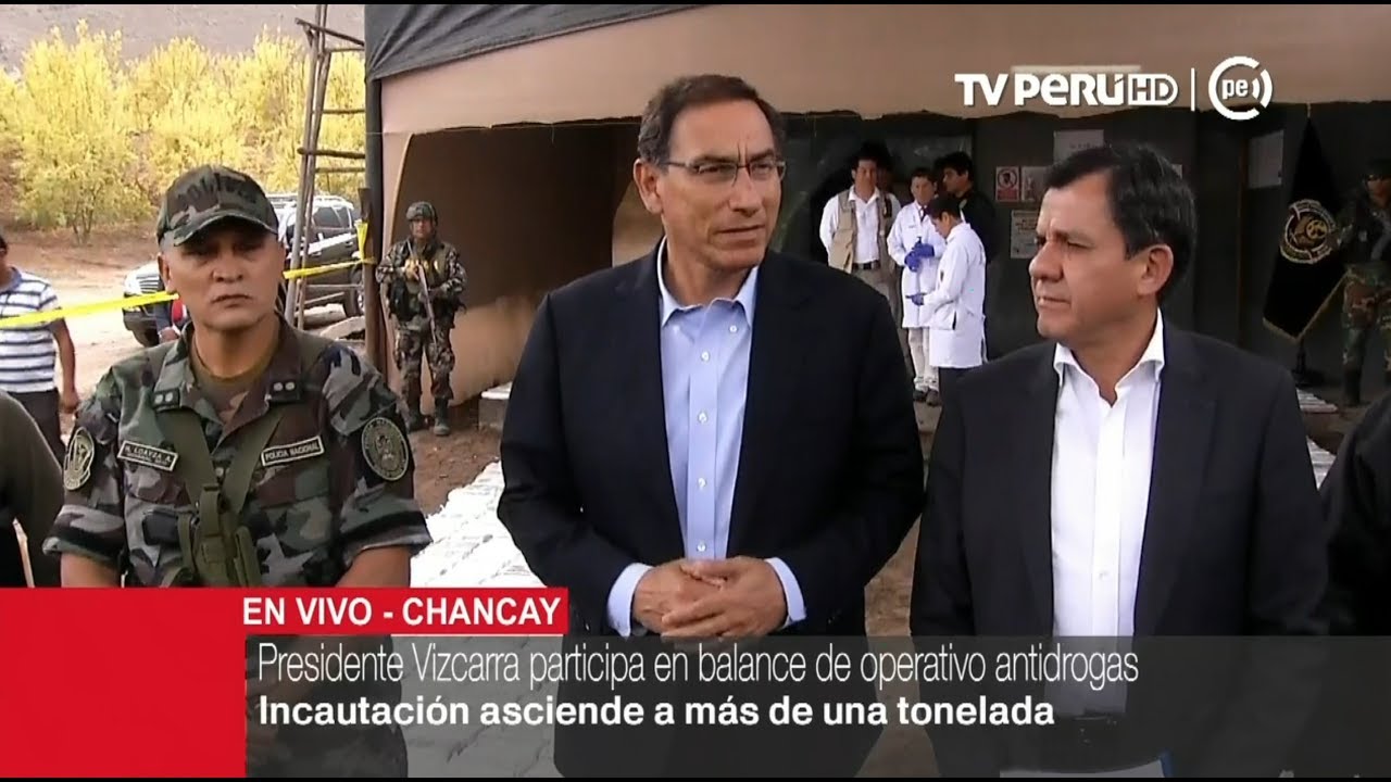 Presidente Vizcarra: “Se ha dado duro golpe al narcotráfico con incautación de droga en Chancay”