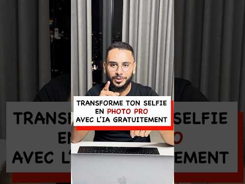 Transforme ton Selfie en Photo Pro avec l'IA - Gratuitement🚀 #astuces #tech #IA #selfie #cv #photo